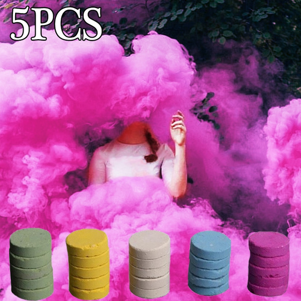 5pcs Smoke Cake Smoke Effect Show Round Bomb Stage Photography Aid Toy ...