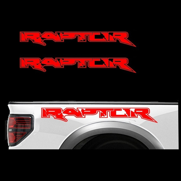 1 x RAPTOR Logo Truck Side Sticker for Ford RAPTOR F150 (5.18*30.64 in ...