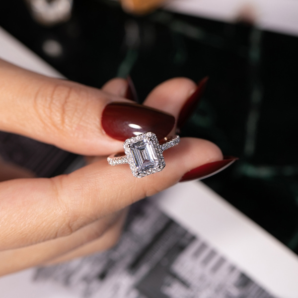 Original 925 sterling Silver Engagement wedding Rings for Women Luxury ... Original 925 sterling Silver Engagement wedding Rings for Women Luxury ...