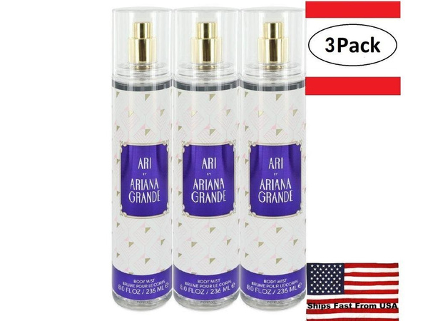3 Pack Ari by Ariana Grande Body Mist Spray 8 oz for Women | Wish