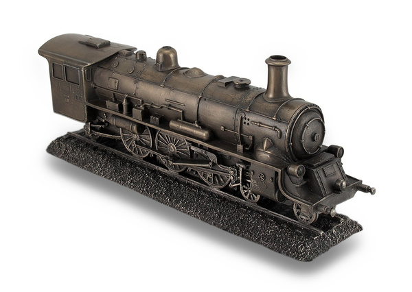 Bronze Finish Steam Locomotive Engine Statue Incredibly Detailed Train ...
