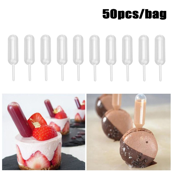 50pcs Plastic Squeeze 4ml Transfer Pipettes Dropper Disposable Pipettes ...