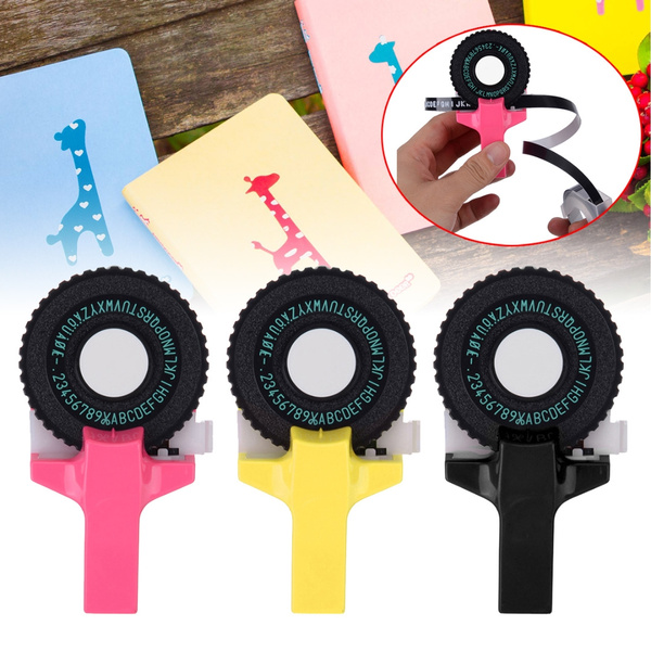 New Manual Embossing Label Maker Printer Letters Numbers Printer Tape ...