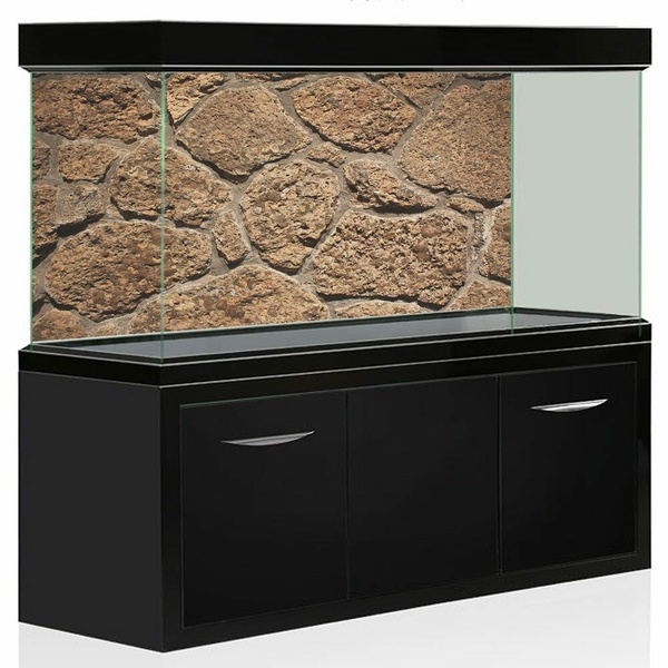 Rock View Aquarium Background Poster HD Fish Tank Reptile Wall ...