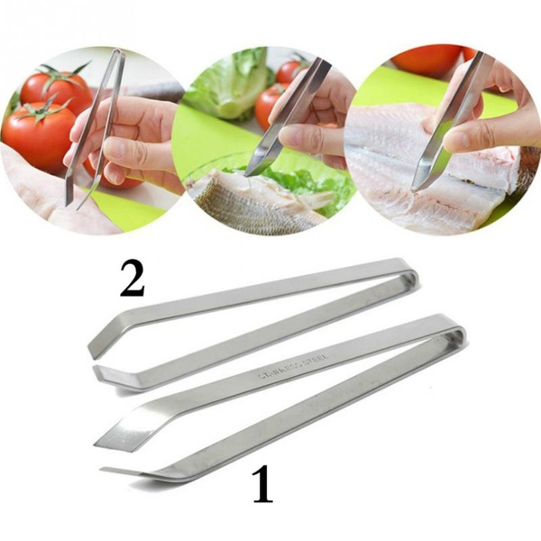 Steel Fish Bone Fishbone Remover Tweezers Tongs Practice Skin Removal ...