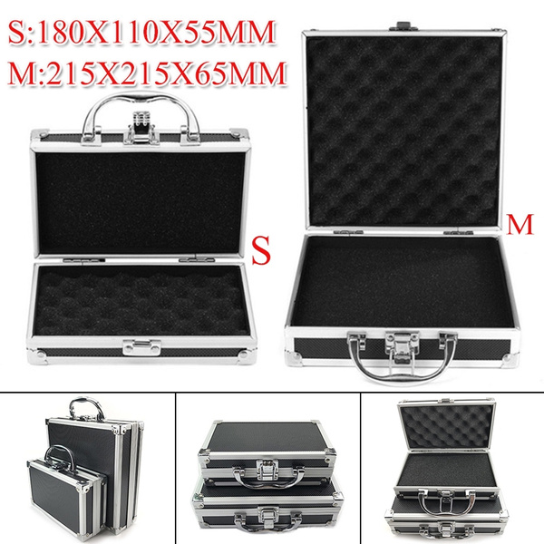 Aluminium Alloy Toolbox Storage Case Tool Box Portable Tool Case Travel ...