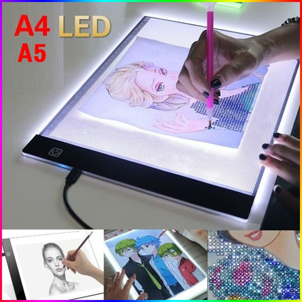 2019 NEW LED copy station A4 anime Linyi table drawing board light ...