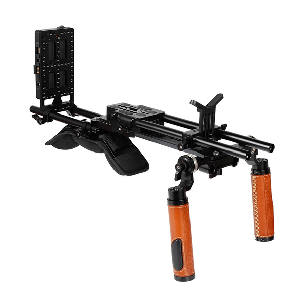CAMVATE Full-equipped Camcorder Shoulder Mount Video Rig With 12" ARRI ...