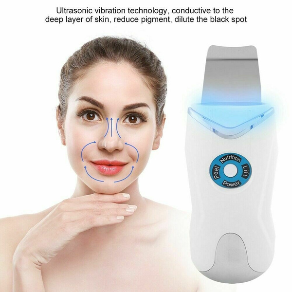 Portable Ultrasonic Facial Device Ultrasound Pro Care Scrubber Skin ...