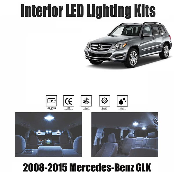 Interior LED for Mercedes-Benz GLK 2008-2015 (17 Pieces) White Interior ...