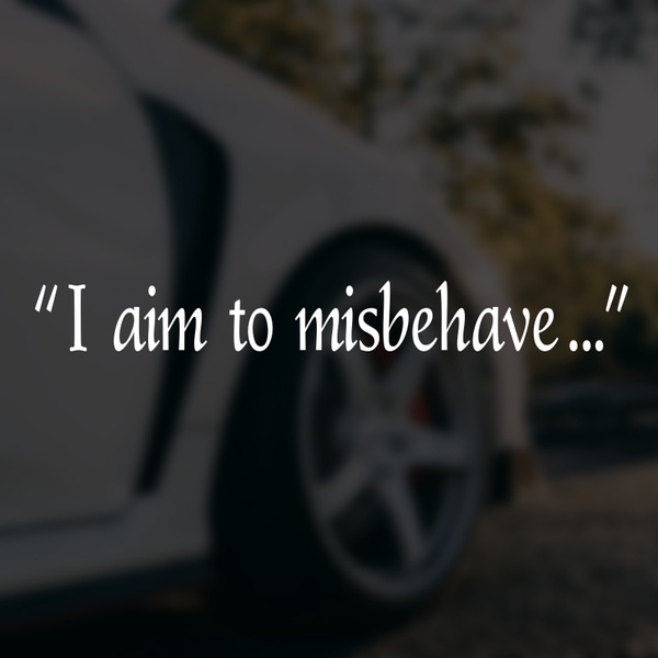 "I Aim to Misbehave" Funny Laptop Car Truck Window Bumper Vinyl Decal ...