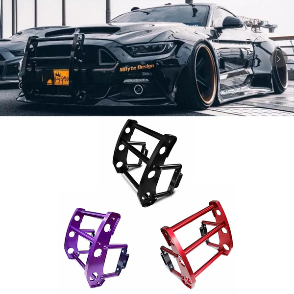 Car modified reinforced bumper surrounded by aluminum alloy front guard ...