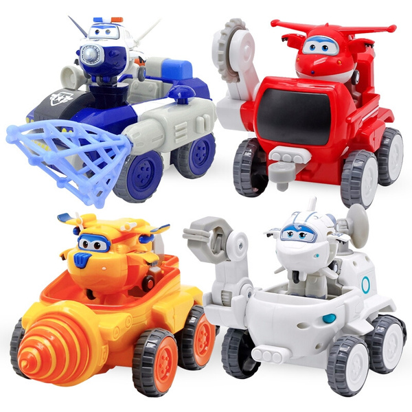 Newest Transformation Super Wings Donnie Dig Rig Robot & Jet Moon Rover ...