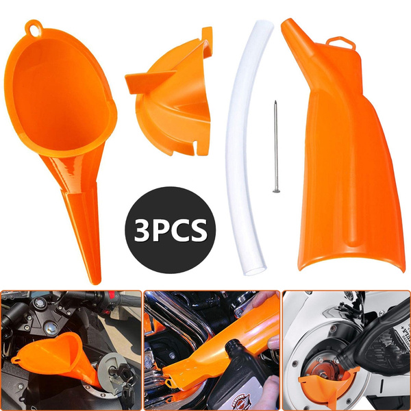 Motocycle Car Primary Case Oil Fill Drip-Free Oil Funnel Crankcase Fill ...