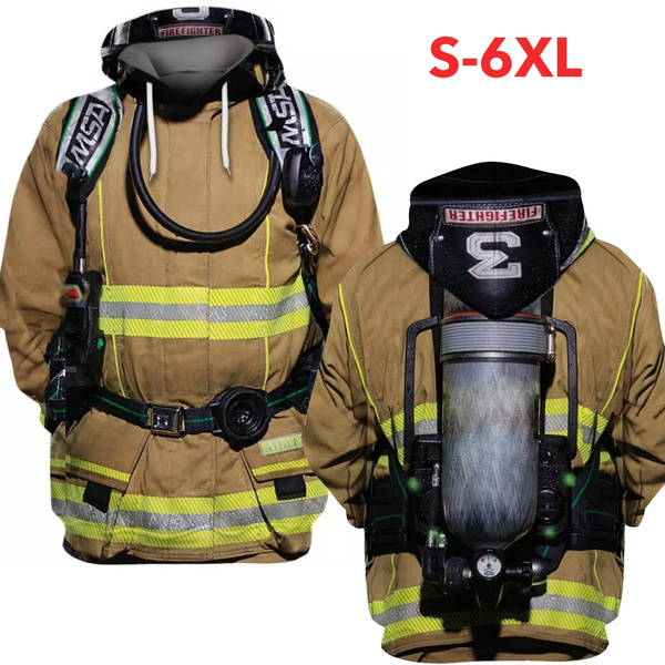 Streetwear Firemen Hoody Hoodie Men Hoodies Sweatshirt Hip Hop Casual ...