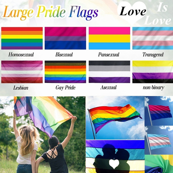 Love Is Love Colorful Pride Flags Creative LQBTQ Rainbow Love Flags ...