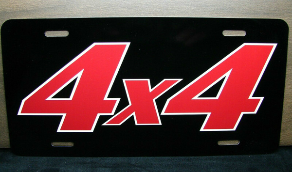 Details about 4 X 4 OFF ROAD METAL NOVELTY LICENSE PLATE FOR TRUCK JEEP ...