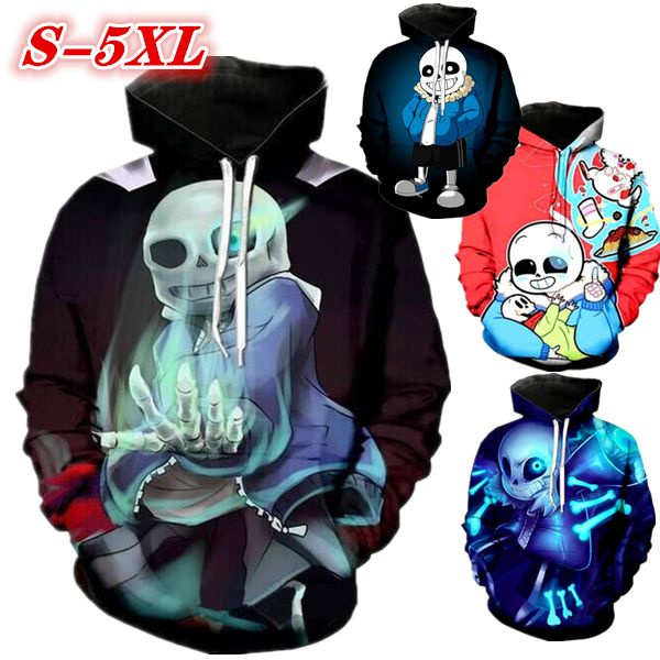 Men's Legendary Undertale Sans 3D Printed Hooded Sweater Anime Game ...