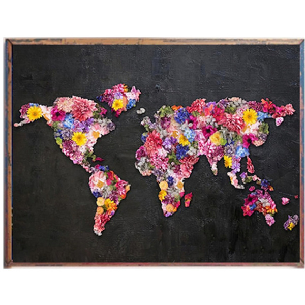 Full Diy 5D Diy Diamond Painting Map Diamond Embroidery Full Set ...