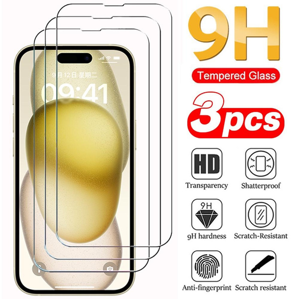 3Pcs/Pack All-glass New 9D Tempered Glass Screen Protector for iPhone ...