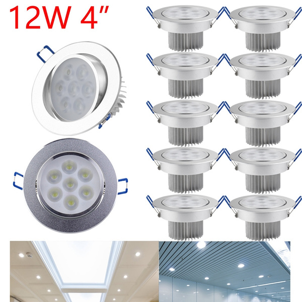 5Pack 10Pack 12W Recessed downlight led ceiling lamp 220v 110v Warm ...