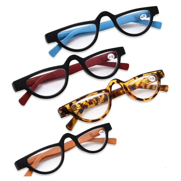MINCL/Flat Top Half Frame Oval Reading Glasses for Women 2019 New ...
