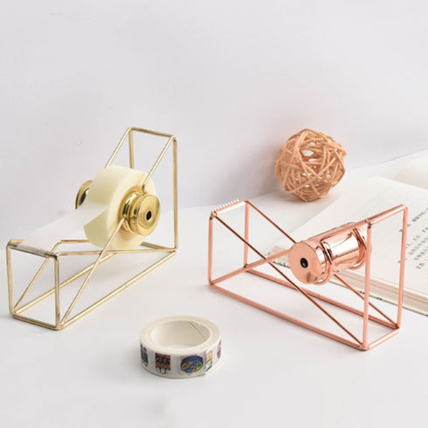 1pc Creative Stationery Metal Tape Holder Tape Cutter Office Tape ...