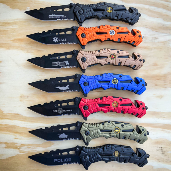 USA SELLER FAST SHIPPING Military Combat Spring Assisted Opening Rescue ...