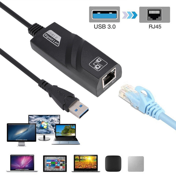 New USB 3.0 To RJ45 Gigabit Ethernet RJ45 LAN (10/100/1000) Mbps ...