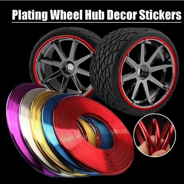 Car Vehicle Colorful Wheel Rims Protector Tire Guard Line Rubber ...