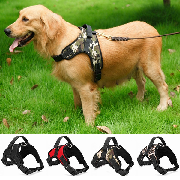 Nylon Heavy Duty Dog Pet Harness Collar Adjustable Padded Extra Big Large Medium Small Dog ...