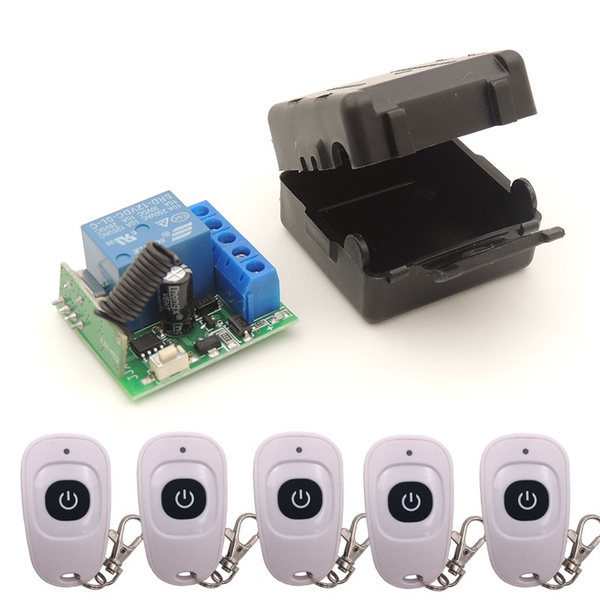 DC 12V 10A 1-channel Remote Control Switch 433MHz RF Relay Receiver ...