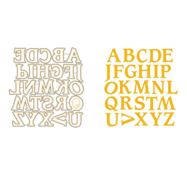 Letter Metal Die Cutting Dies Paper Card In DIY Scrapbooking | Wish