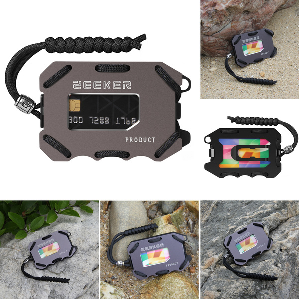 Zeeker Metal Wallet Slim RFID Blocking Credit Card Holder Wallet with ...