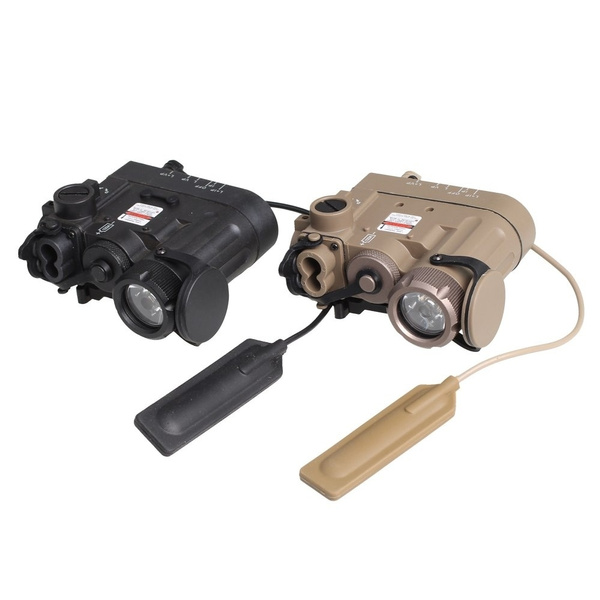 Tactical Flashlight DBAL-D2 Battery Case IR Laser Red Laser LED Torch ...