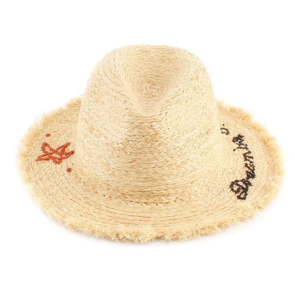 Embroidery Five-Pointed Star Raffia Straw Hat | Wish