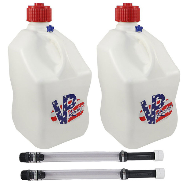 VP Racing Fuels 5.5 Gallon Utility Patriotic Jugs with 14 Inch Hose Kit ...