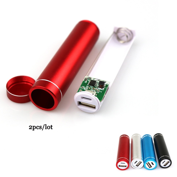 2pcs Universal USB Power Bank Case Kit DIY 1X 18650 Battery Charger Box ...