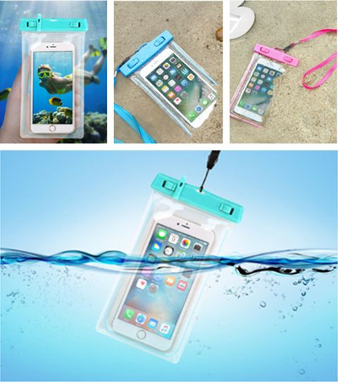 Waterproof drifting mobile phone pouch surfing &diving beach playing ...