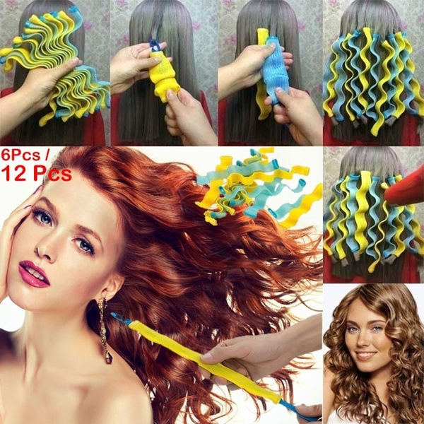 HOT Magic Hair Curlers DIY Hair Salon Nature Curlers Rollers Tool Soft ...