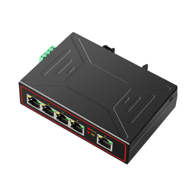 5 Ports Industrial Ethernet Switch 10/100/1000Mbps Gigabit Network ...