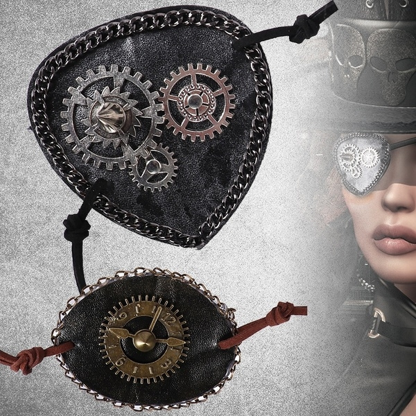 Halloween Cosplay Eye Masks Punk Rock Pirate Costume Eye Patch ...