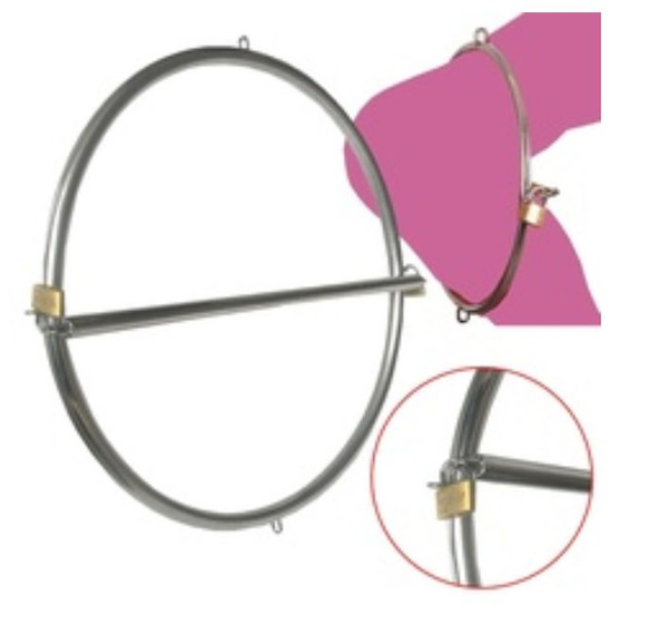 Stainless Steel Warped Hip Bondage Standing Walking Restraints Device ...