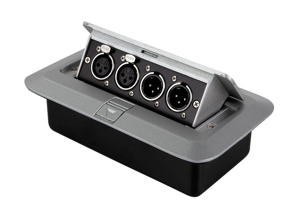 Monoprice Table-Top 4-Channel Pop-Up Audio Box 2 XLR M, 2 XLR F For ...
