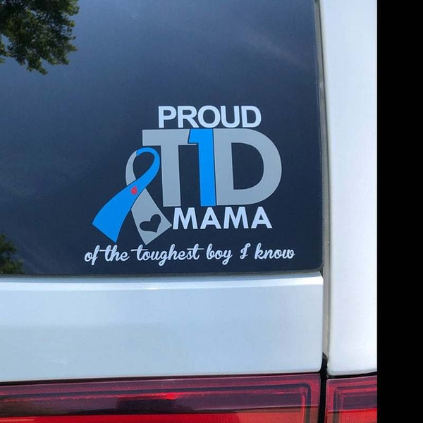 Mom/Dad Type 1 Diabetes Proud Car Window Decal | Wish