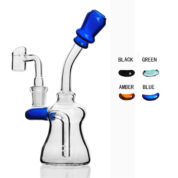 Dab rig water glass pipe with 14mm glass banger for dabs smoking hookah ...