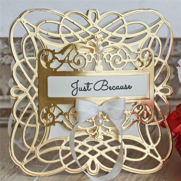 Hollow Frame Background Dies Metal Cutting Dies Frame Scrapbooking Card ...