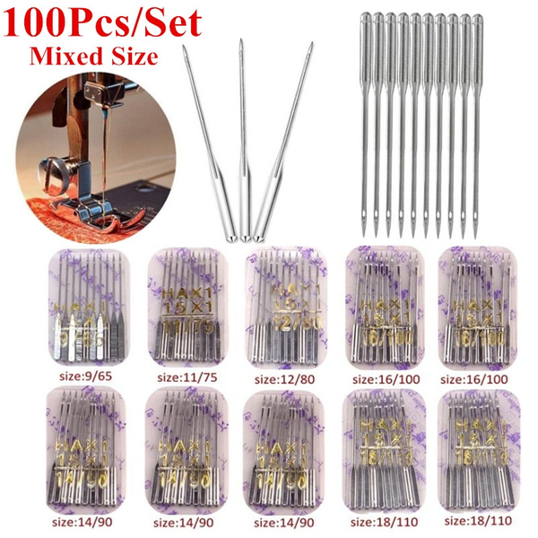 100Pcs Sewing Machine Needles DIY Threading Industrial Universal ...