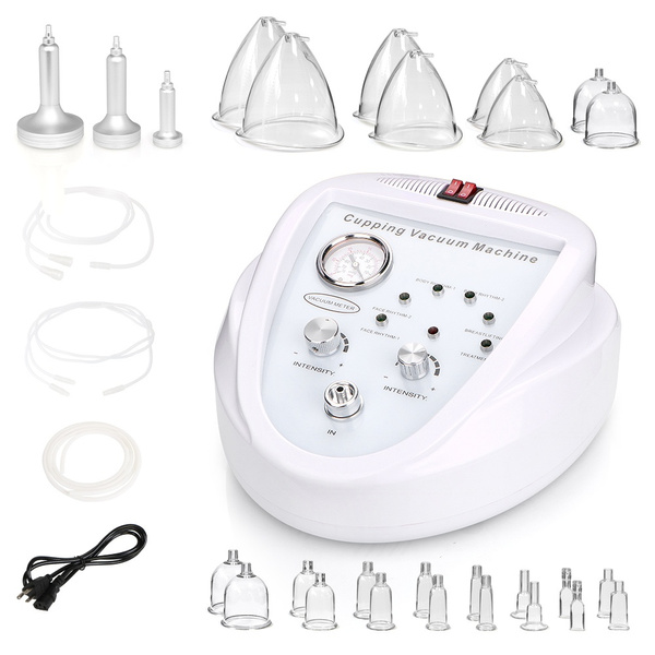 Portable Vacuum Therapy Body Face Massage Lymph Drainage Chest Lifting ...