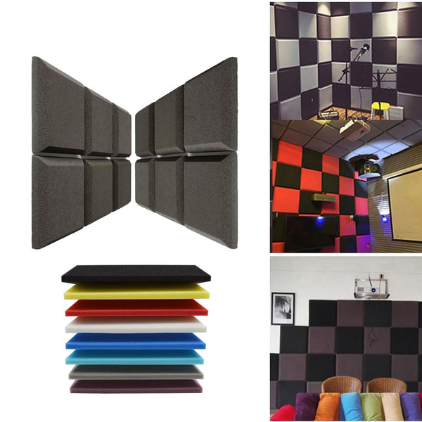 12Pack Square Acoustic Foam Soundproof Dampening Panels Sound ...